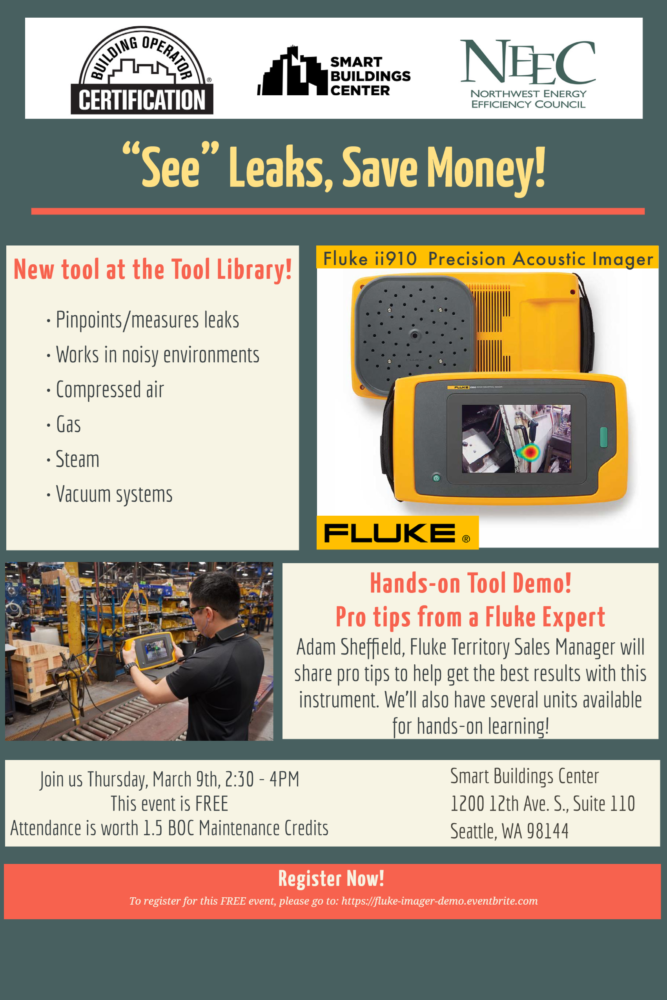 Demo the Fluke ii910 Precision Acoustic Imager! - Smart Buildings Center