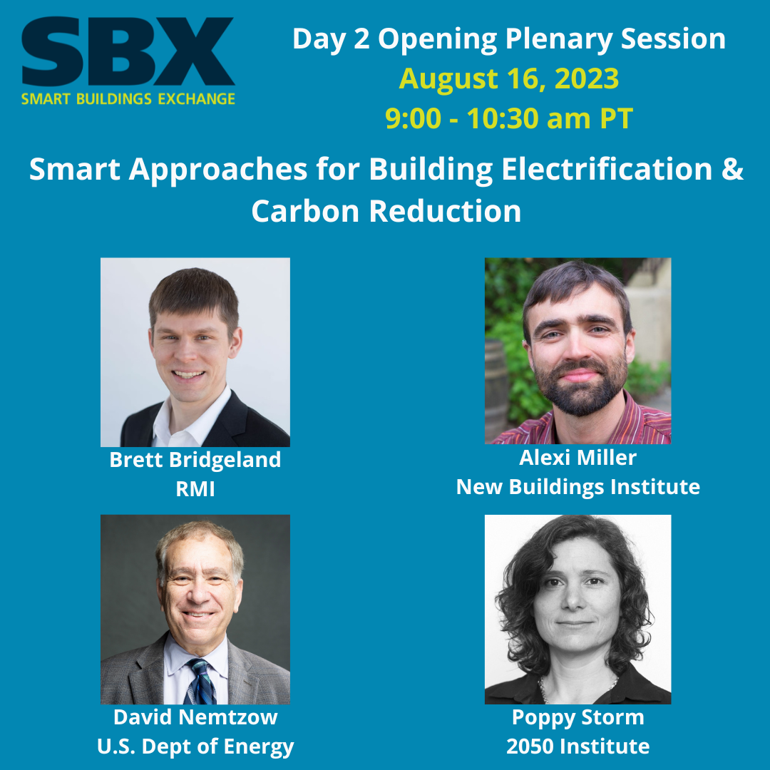 SBX 2023 Opening Plenary Sessions - Smart Buildings Center